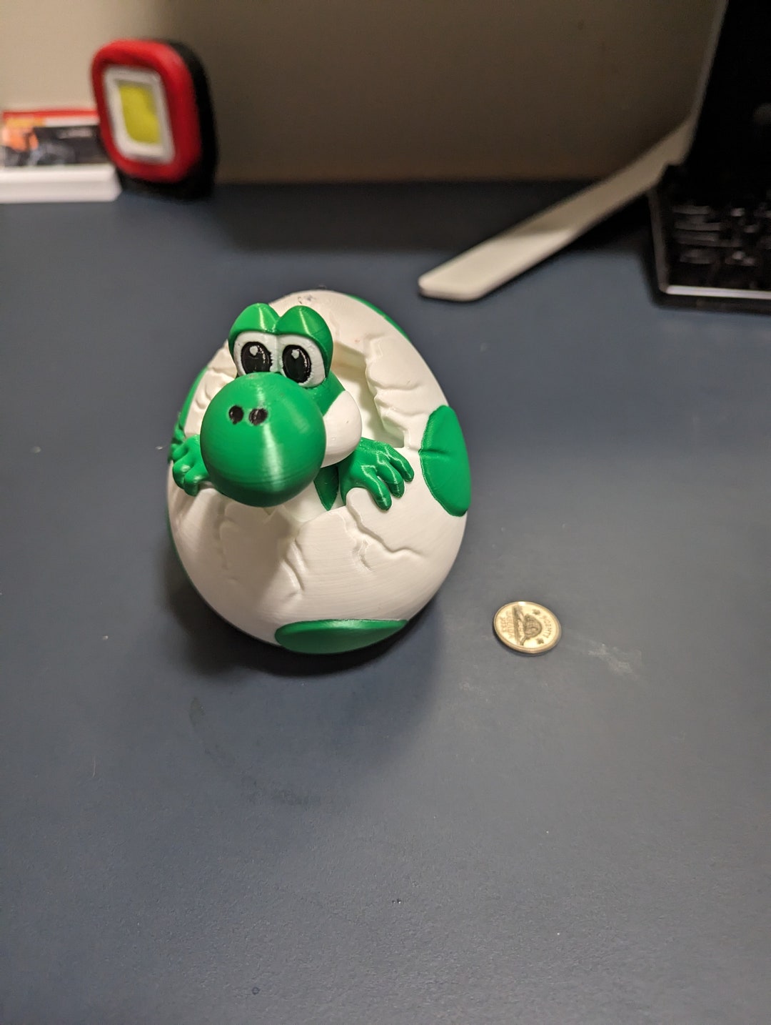 Yoshi-inspired Easter Egg - 3D Printed Celebratory Keepsake for Gaming ...