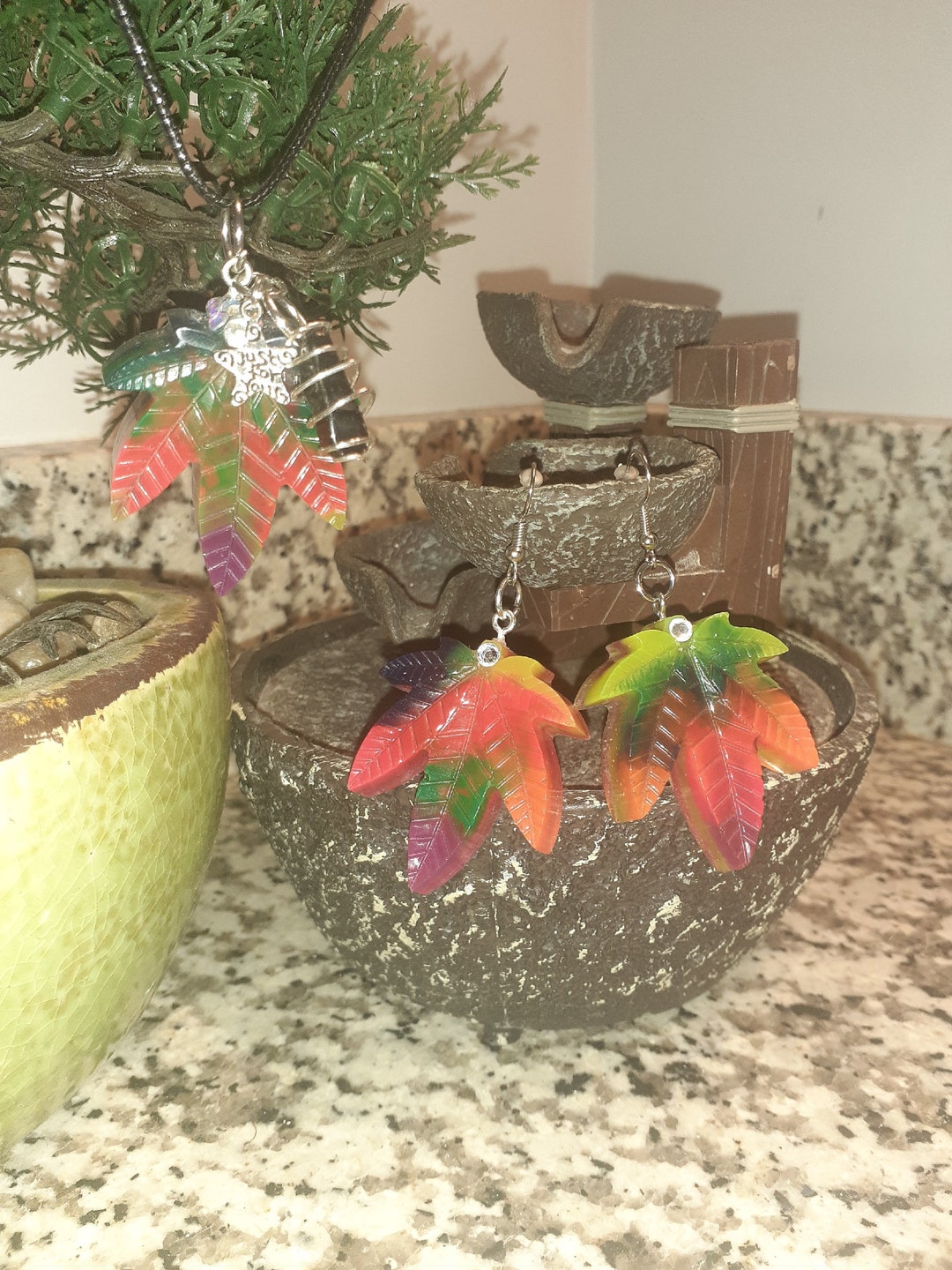 Rainbow Maple Leaf Set - Etsy