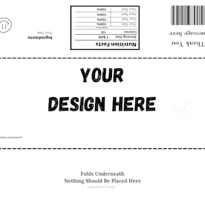 Blank Chocolate Wrapper Template Canva Editable - Etsy