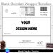 Blank Chocolate Wrapper Template Canva Editable - Etsy