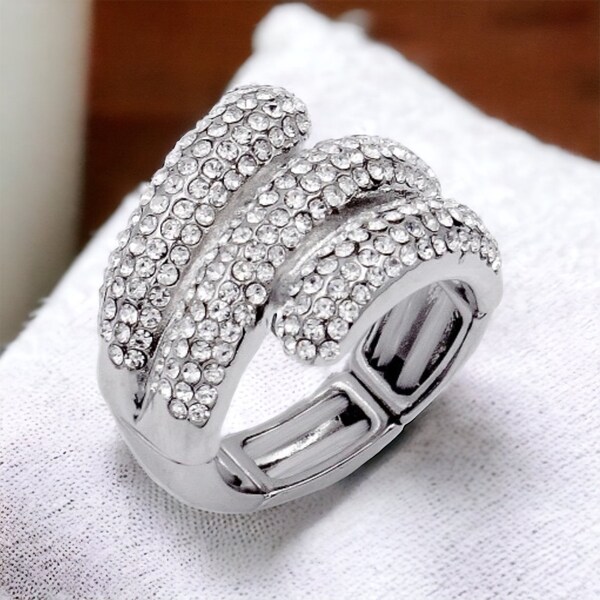 Rhinestone Stretch Ring - Etsy