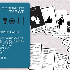 Download & Print Minimalist Tarot Deck - Etsy