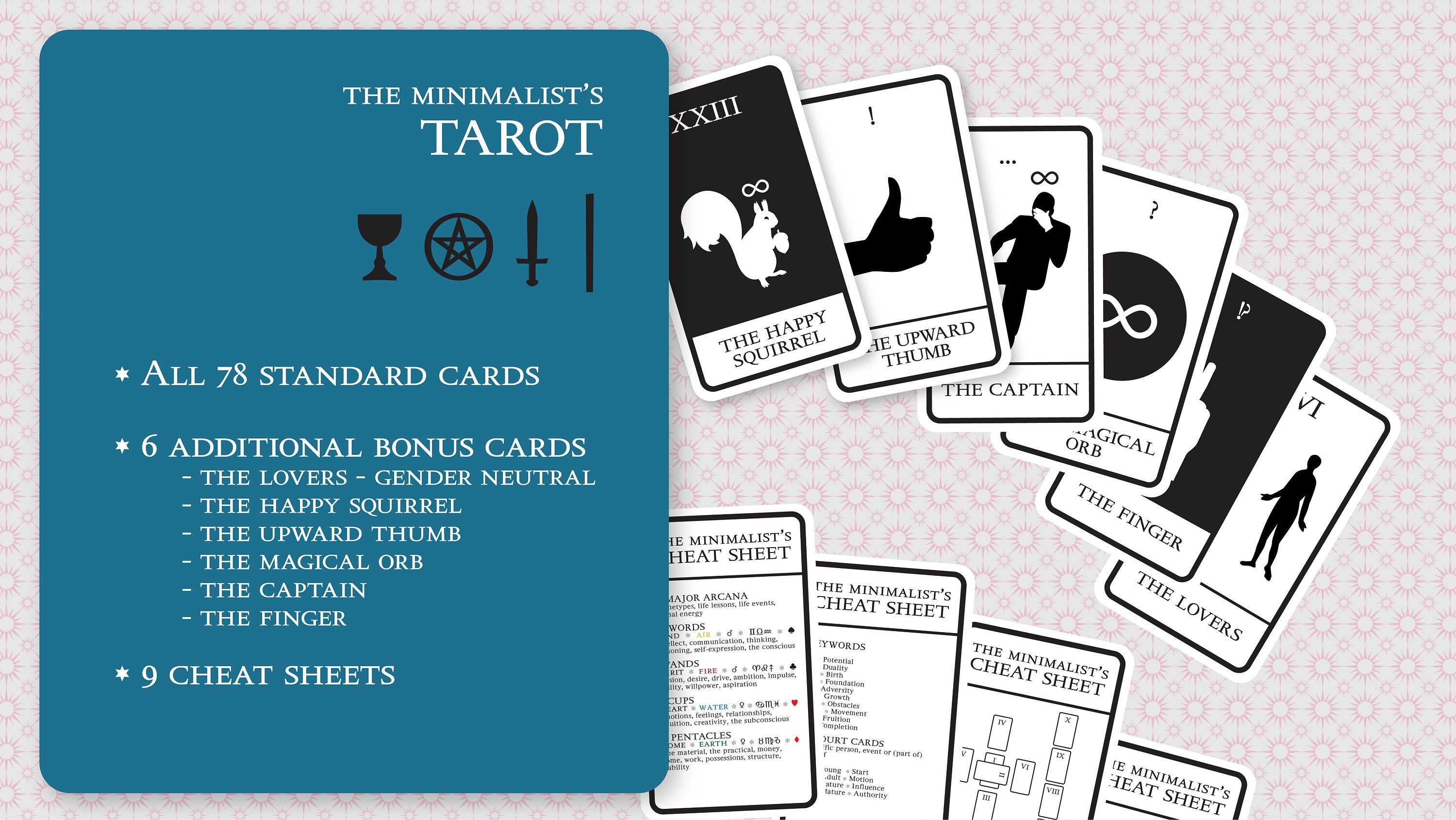 Download & Print Minimalist Tarot Deck - Etsy
