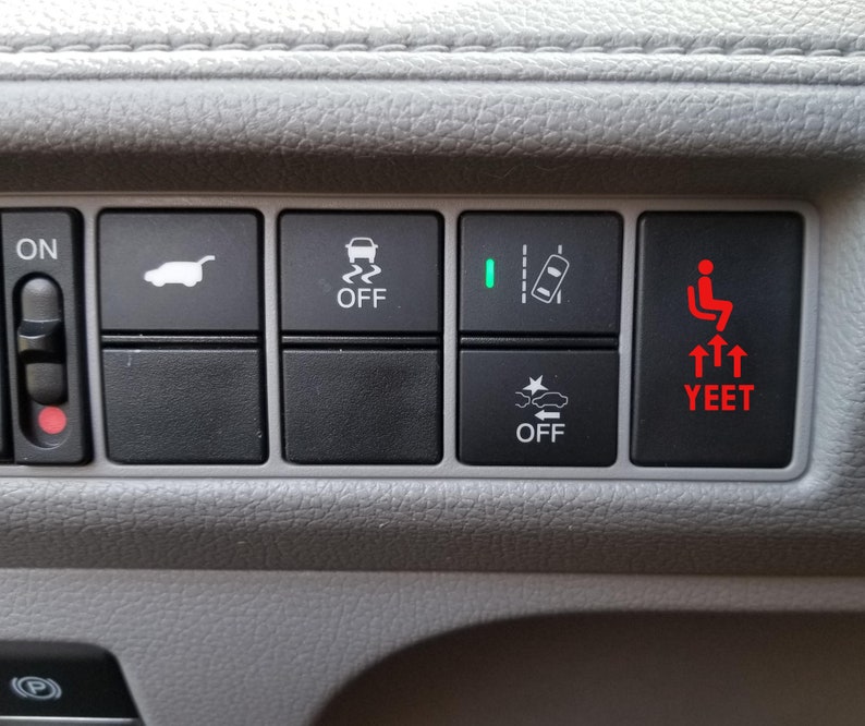 Ejection Seat YEET Car Button Vinyl Decal - Etsy
