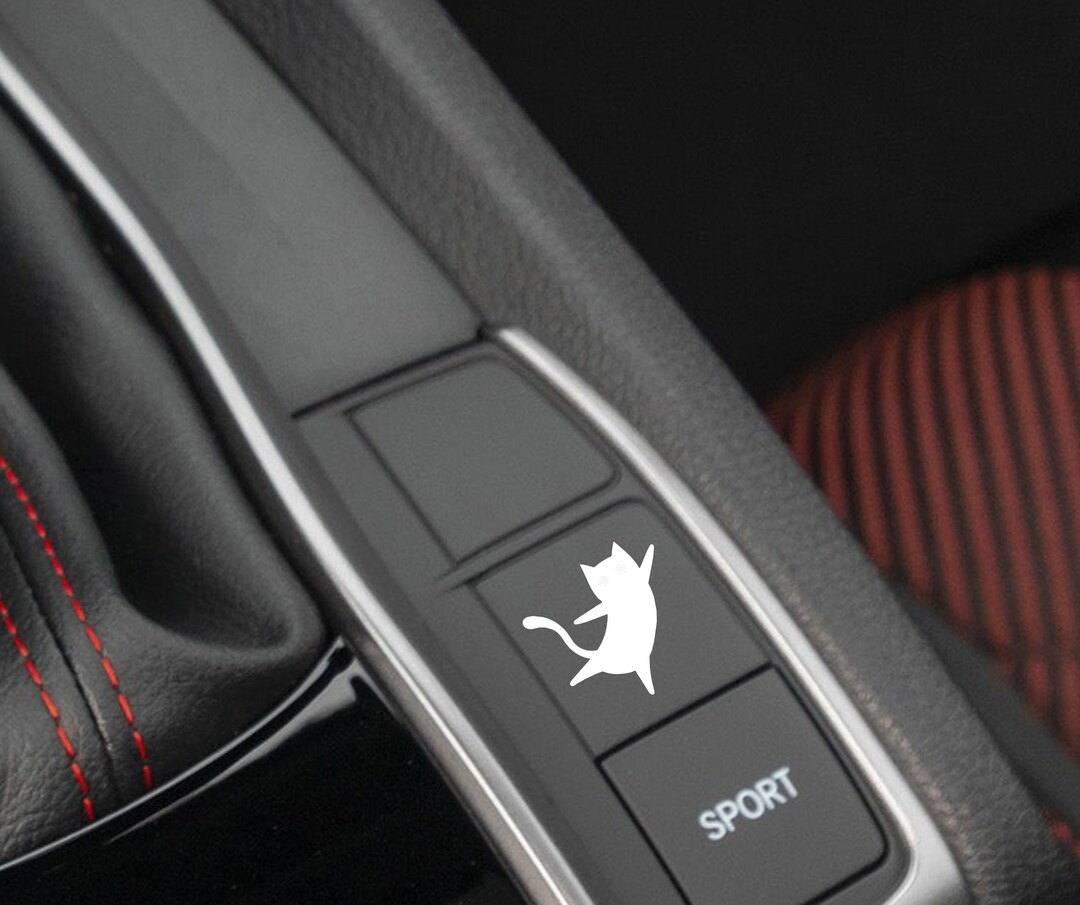 Flying Cat Blank Button Decal Sticker. Fits All Blank Car Buttons! - Etsy