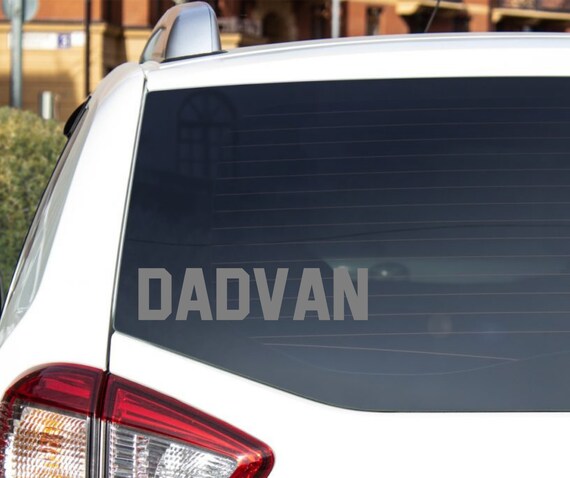 Dad Van Car Window Truck Vinyl Decal Sticker - Etsy