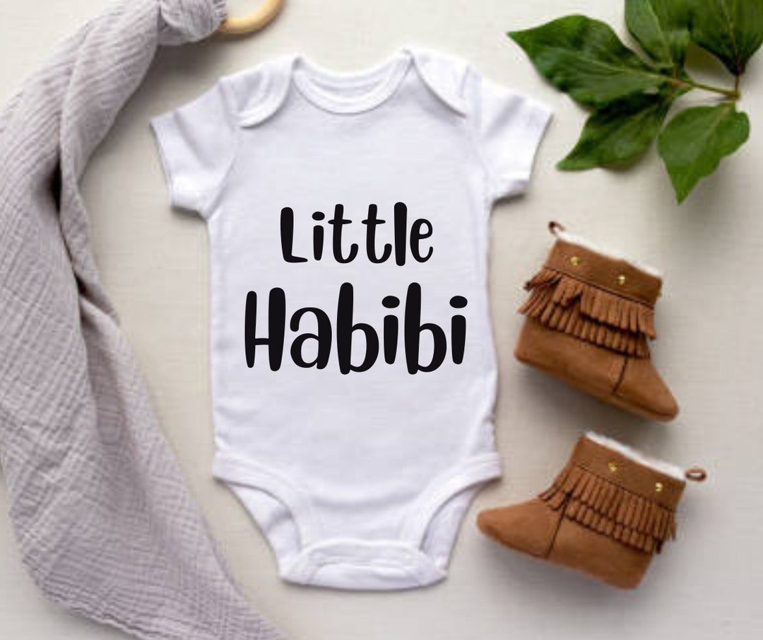 Little Habibi Body Suit | Arabic Baby Bodysuit, Muslim Baby Gift ...