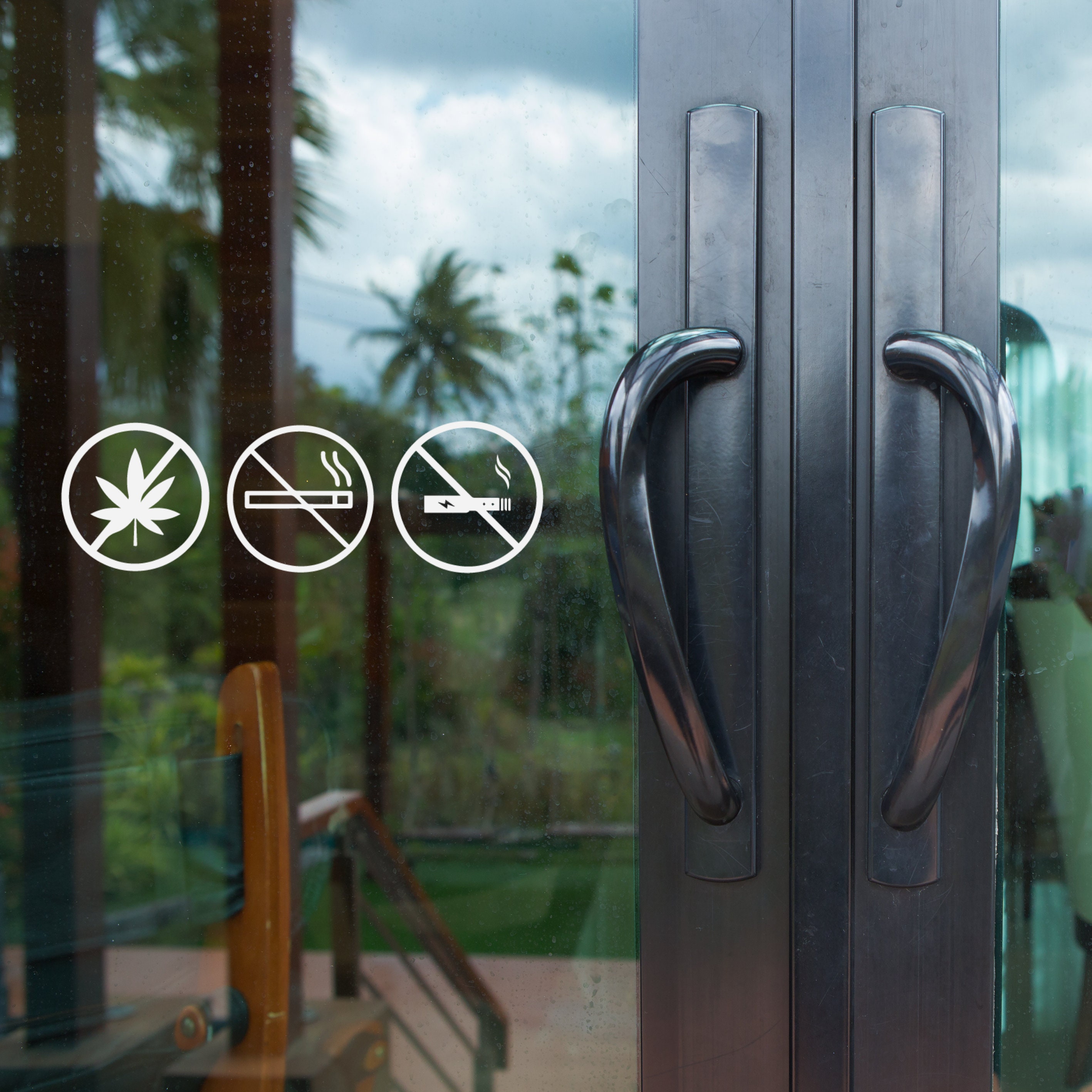No Smoking No Vaping Decal | Smoking Sticker | Store Vinyl Sticker ...