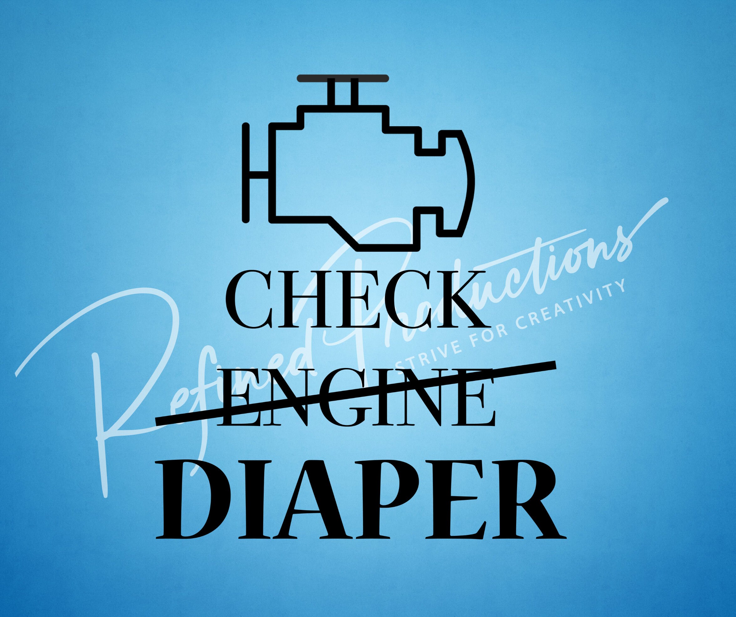 Check Engine SVG Check Engine Diaper Racing Cut File Racing - Etsy Canada
