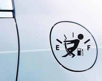 Guy Gas Gauge Decal Fuel Gauge Car Decal - Etsy