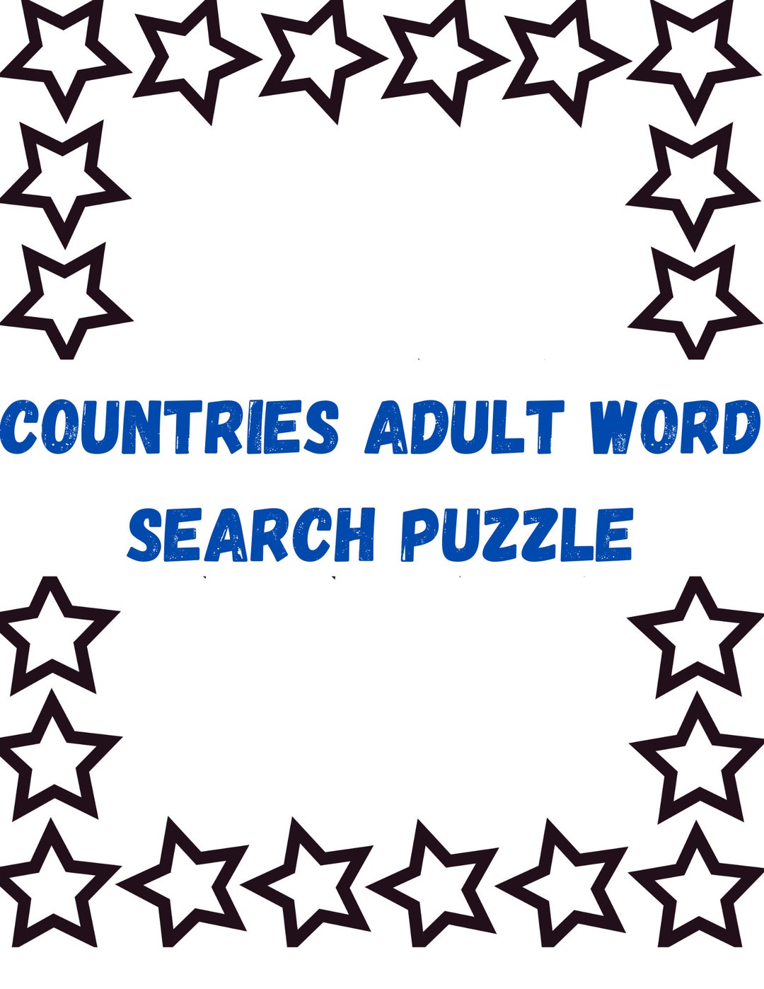 Countries Word Search Digital Puzzle - Countries Digital Puzzle - Word ...
