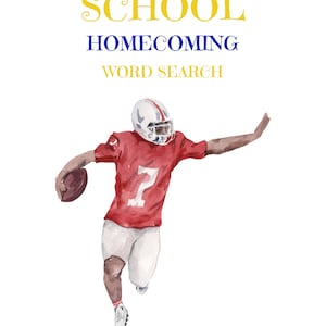 School Homecoming Word Search Puzzle - Homecoming Download Printable ...