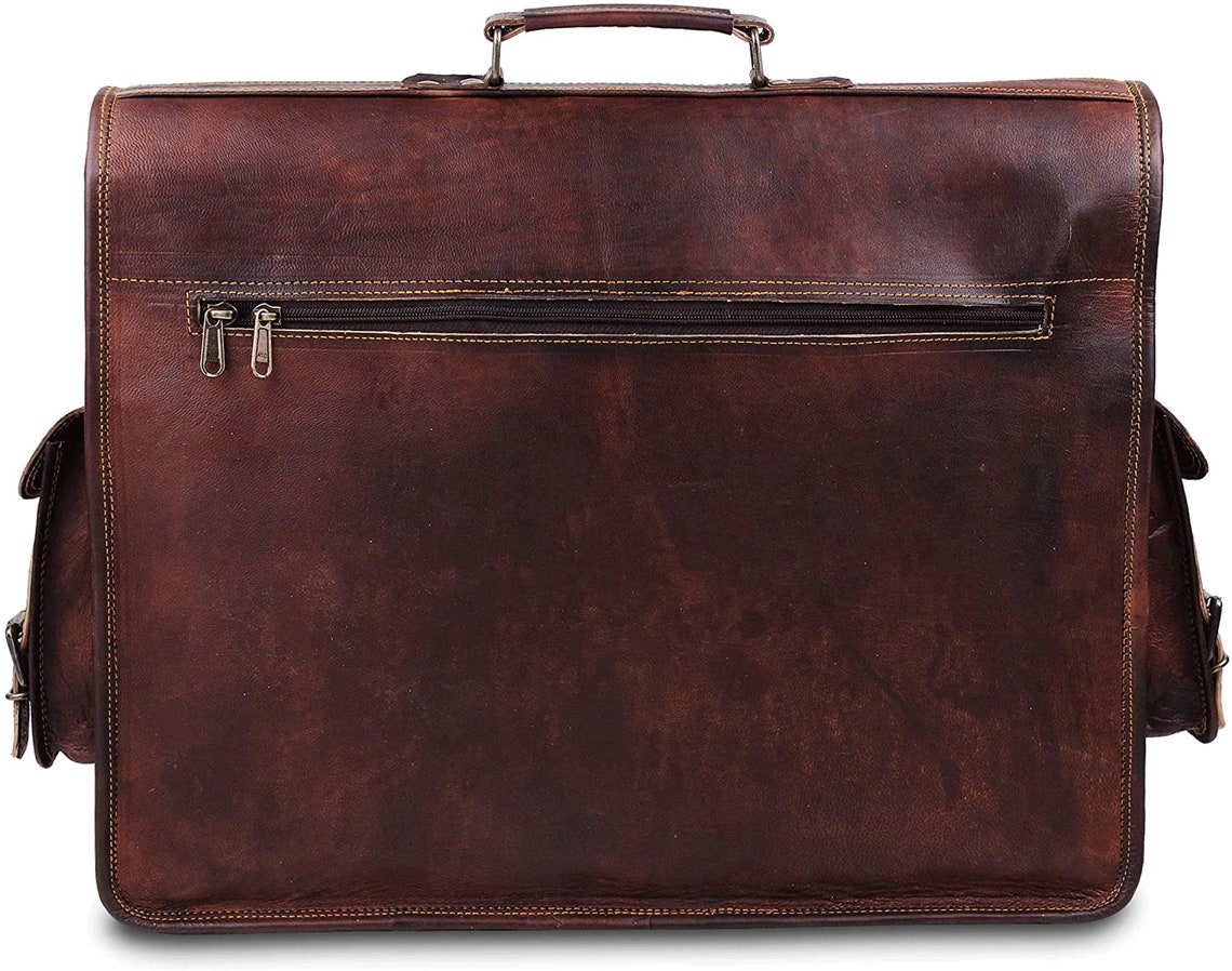 Handmade Leather Laptop Bag for Men Full Grain Large Leather - Etsy