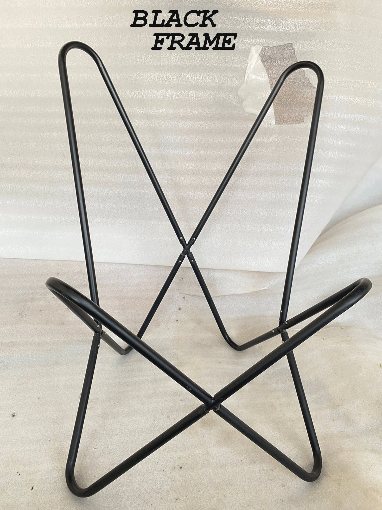 Butterfly Chair Frame Handmade Chair Powder Coated Steel Frame - Etsy