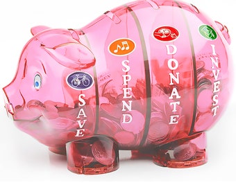 Divided piggy bank store