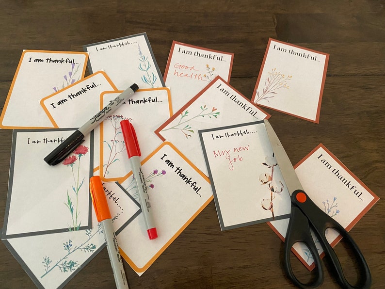 Printable Gratitude Cards - Etsy