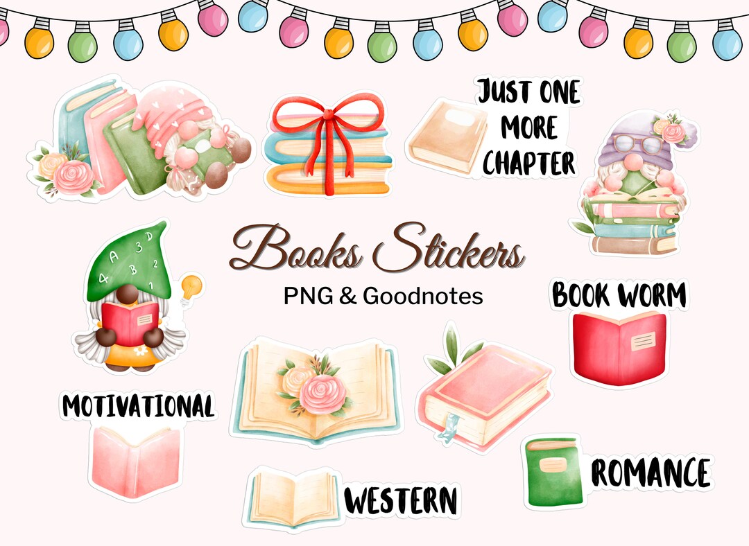 Book Planner Stickers, Books Stickers, Book Lovers, Reading Stickers ...