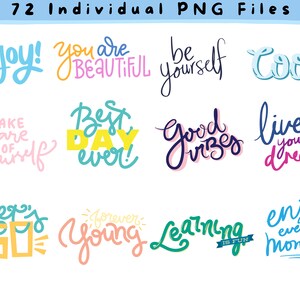 Daily Affirmation Stickers Digital Planner Stickers Affirmation Pre ...