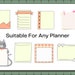 Aesthetic Digital Sticky Notes and Stickers: Planner Accessories for ...