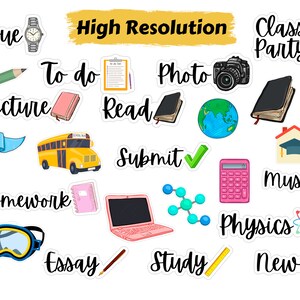 Digital Study Essentials: College Planner Stickers for Goodnotes ...