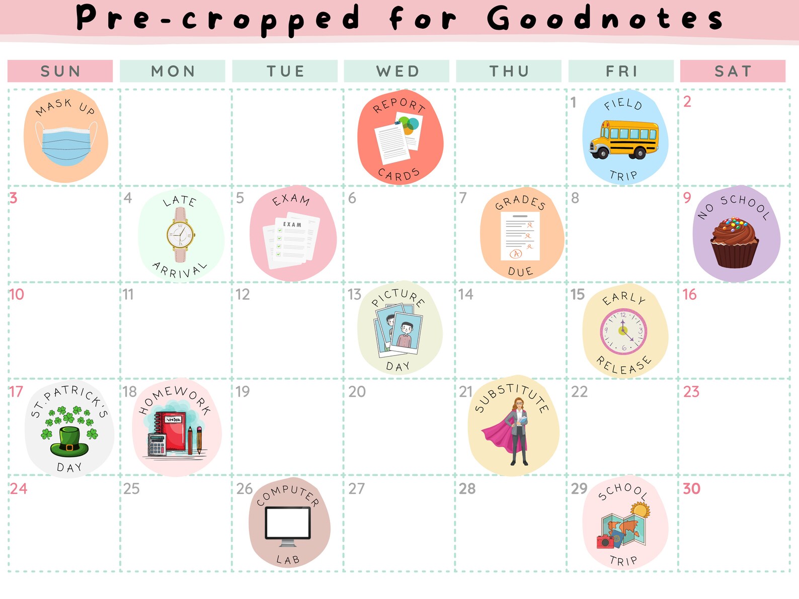Digital Teacher Stickers Teacher Planner Stickers Teacher - Etsy