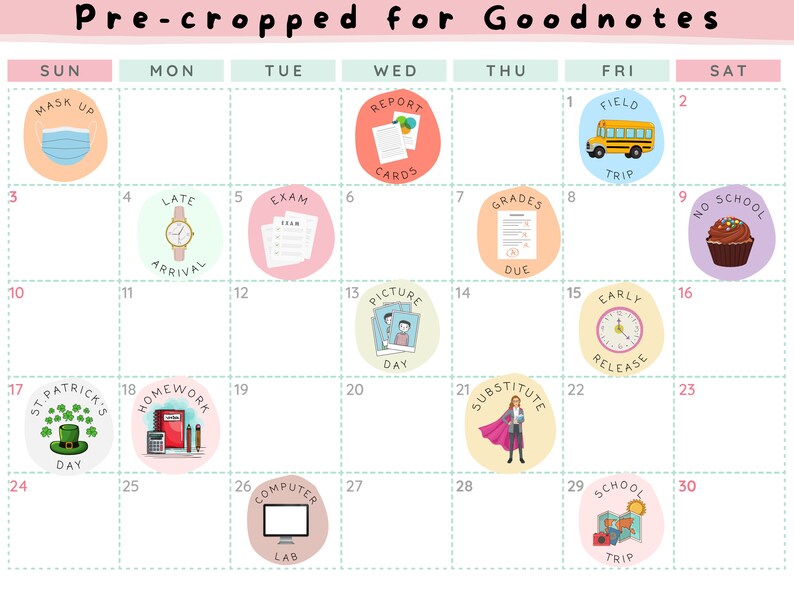 Digital Teacher Stickers Teacher Planner Stickers Teacher - Etsy