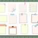 Aesthetic Digital Sticky Notes and Stickers: Planner Accessories for ...