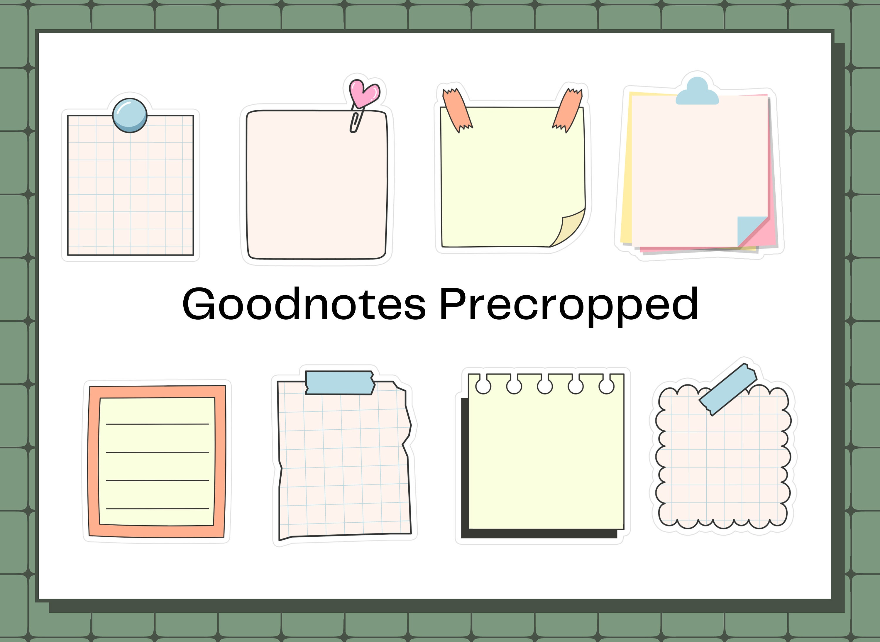 Digital Sticky Notes, Goodnotes Sticky Notes, Digital Stickers, Post It ...