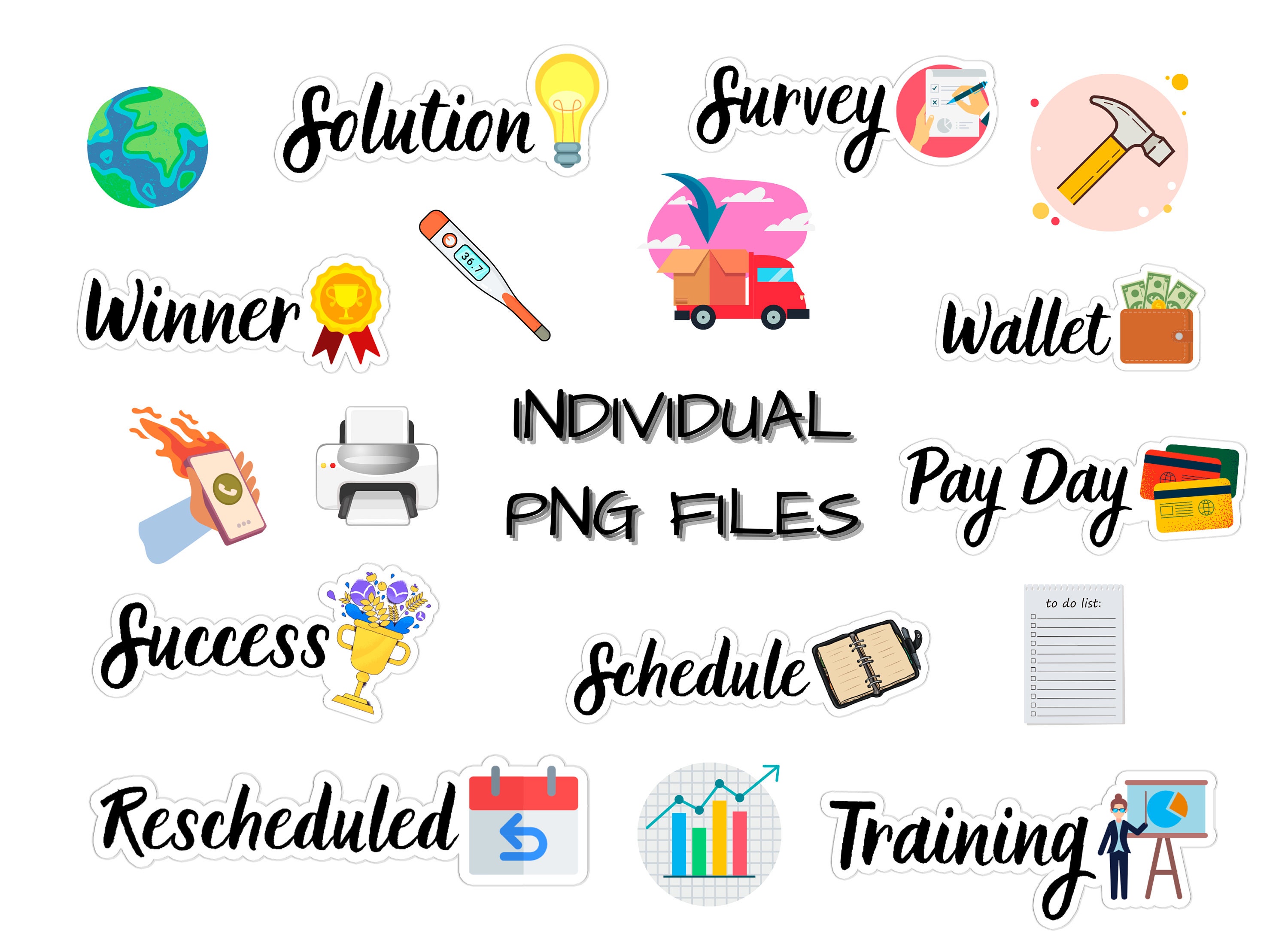 Office Digital Stickers for Goodnotes Work Stickers Office - Etsy