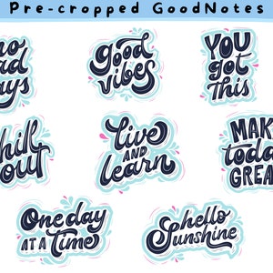 Daily Affirmation Stickers Digital Planner Stickers Affirmation Pre ...