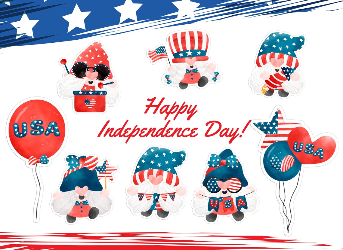 4th of July Stickers Independence Day Stickers Fourth of - Etsy
