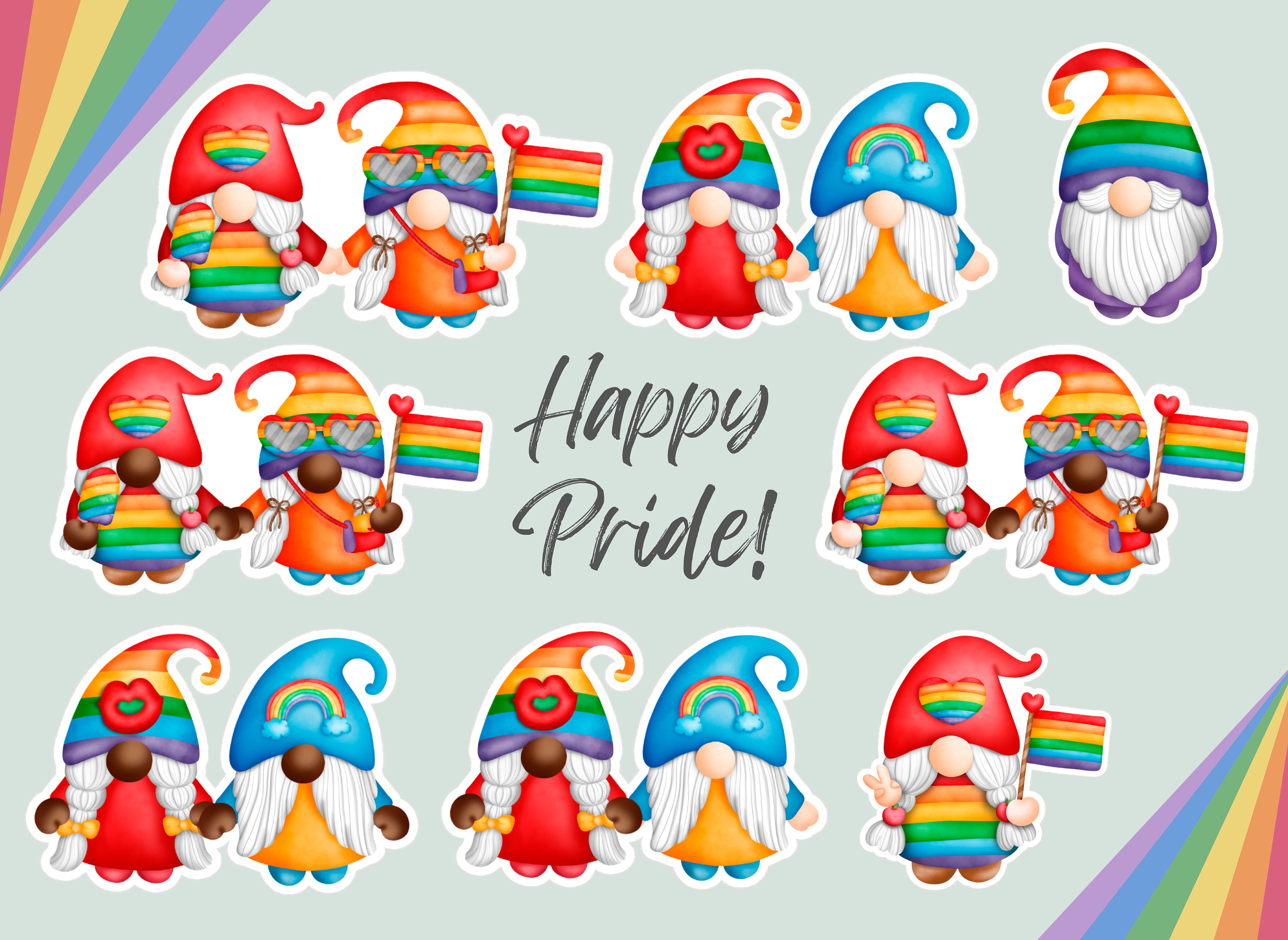Pride Digital Stickers, LGBT Stickers, LGBT Pride Stickers, Stickers ...