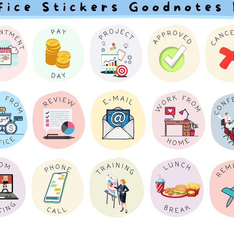 Office Work Stickers - Etsy