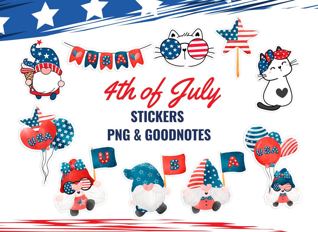 4th of July Stickers Independence Day Stickers Fourth of - Etsy