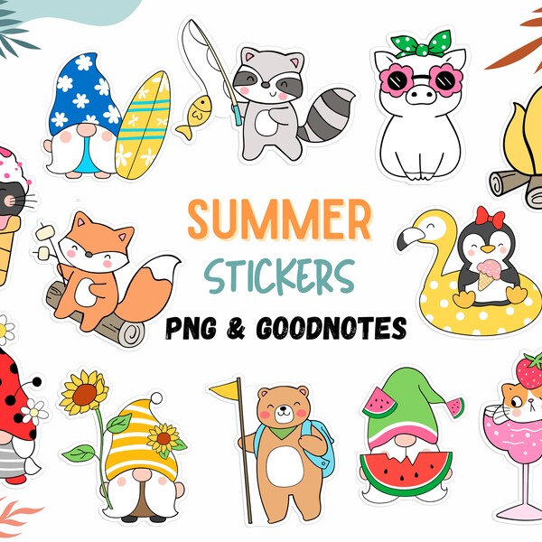 Summer Stickers - Etsy