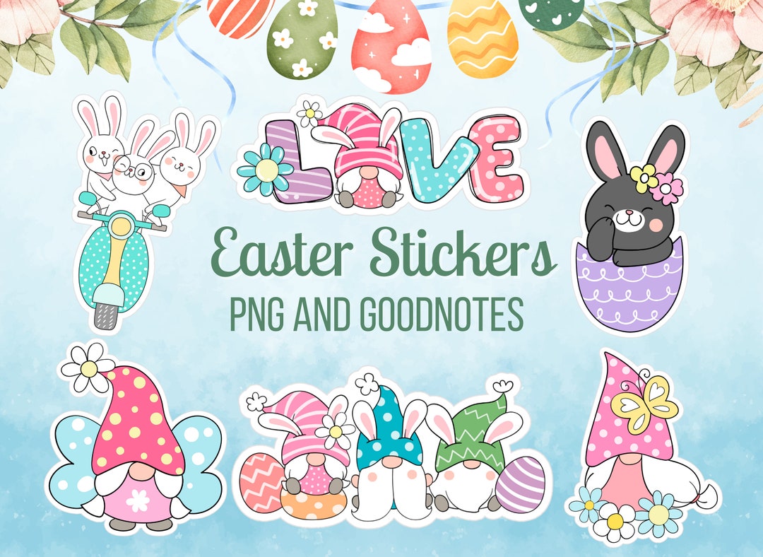 Digital Easter Stickers, Easter Planner Stickers, Easter Digital ...