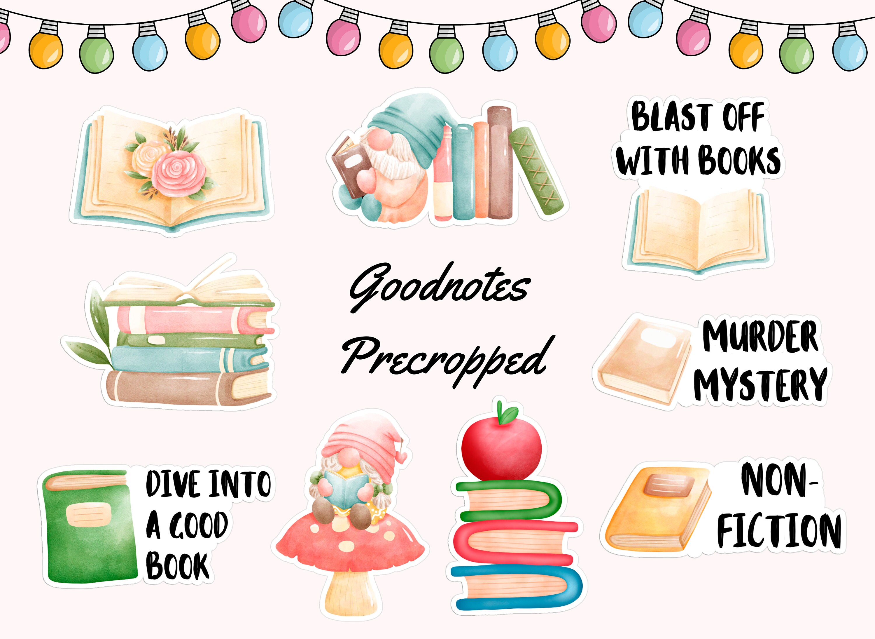 Book Planner Stickers, Books Stickers, Book Lovers, Reading Stickers ...