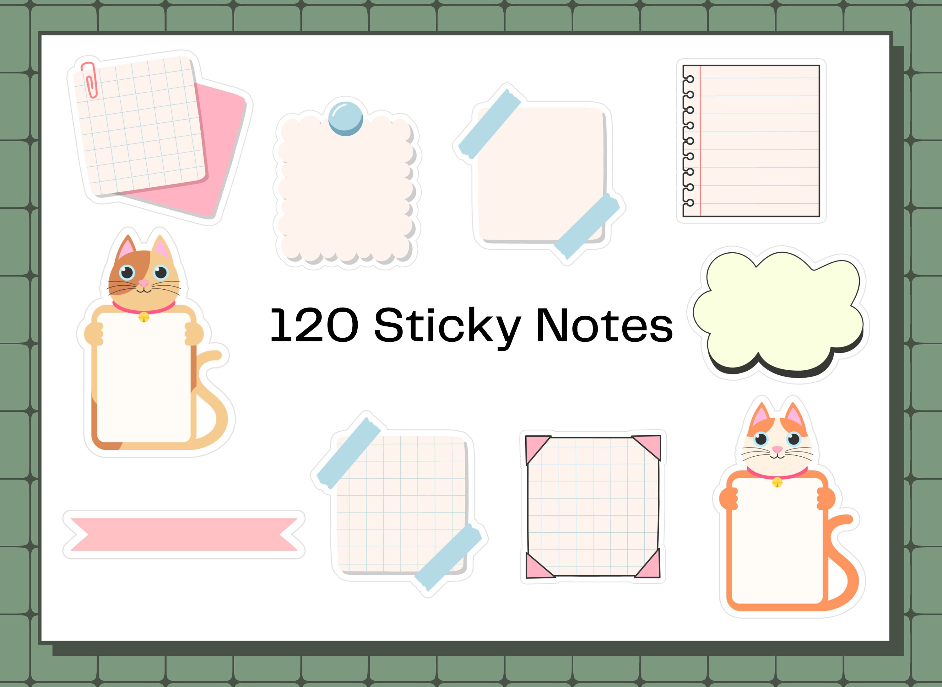 Digital Sticky Notes, Goodnotes Sticky Notes, Digital Stickers, Post It ...