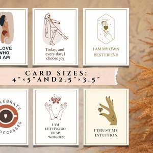 Boho Affirmation Deck: Daily Positive Mindfulness Cards for Motivation ...