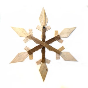 Big Pretty White Rustic Wooden Snowflake, Holiday Decor, Christmas ...