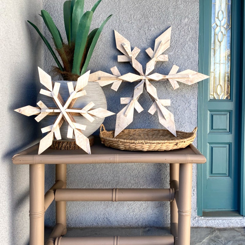 Wooden Snowflake - Etsy