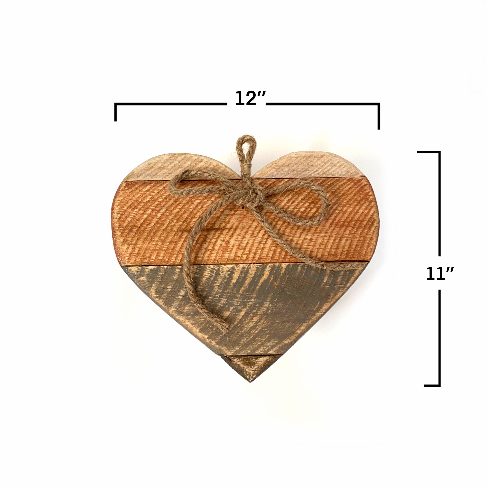 Rustic Wooden Heart Wall Art, Reclaimed Wood Rustic Heart, Rustic Heart ...