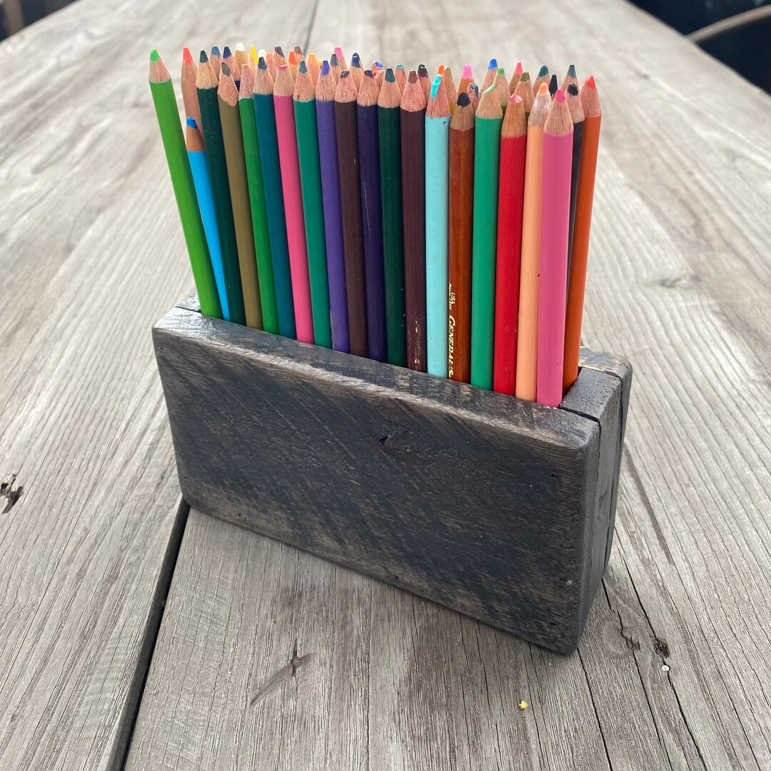 Contemporary Rustic Desk Organizer, Modern Rustic Wood Desk Organizer ...