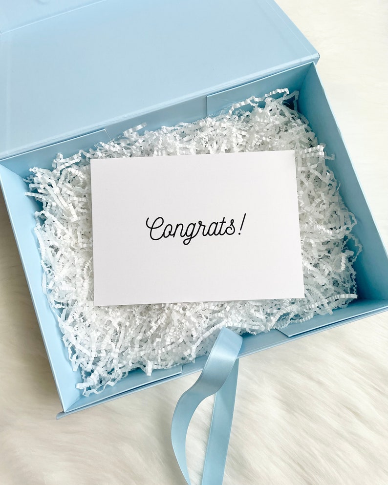 Empty Personalized Gift Box With Card for Birthday, Graduation ...