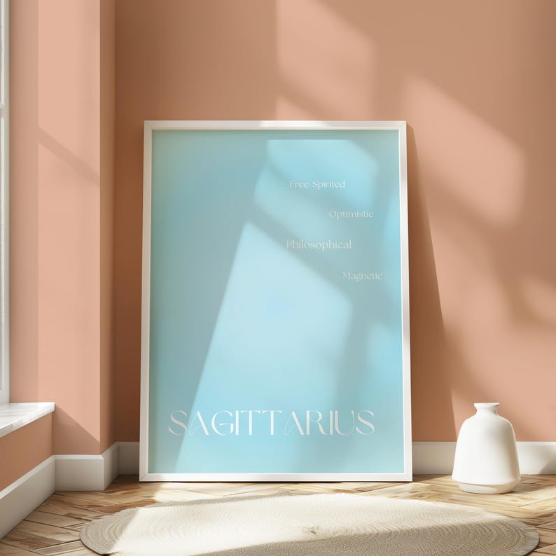 SAGITTARIUS Star Sign Instant Download Print, Zodiac Art Printable ...