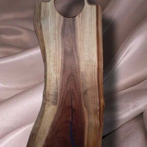 Solid Black Walnut Charcuterie Board With Modern Round Handle - Etsy
