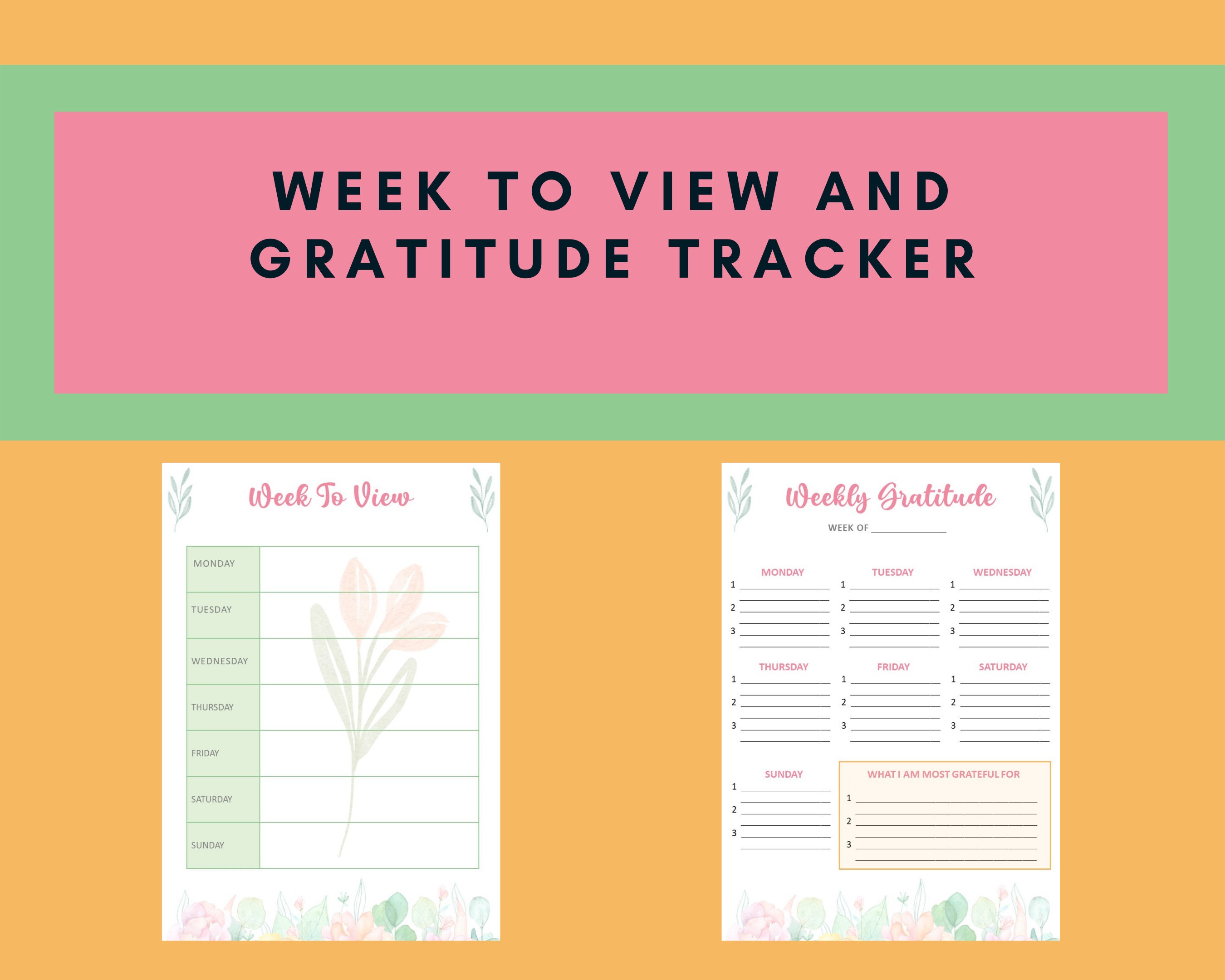 Printable Success Planner Sheets for Year, Month, Week and Day A4 and ...