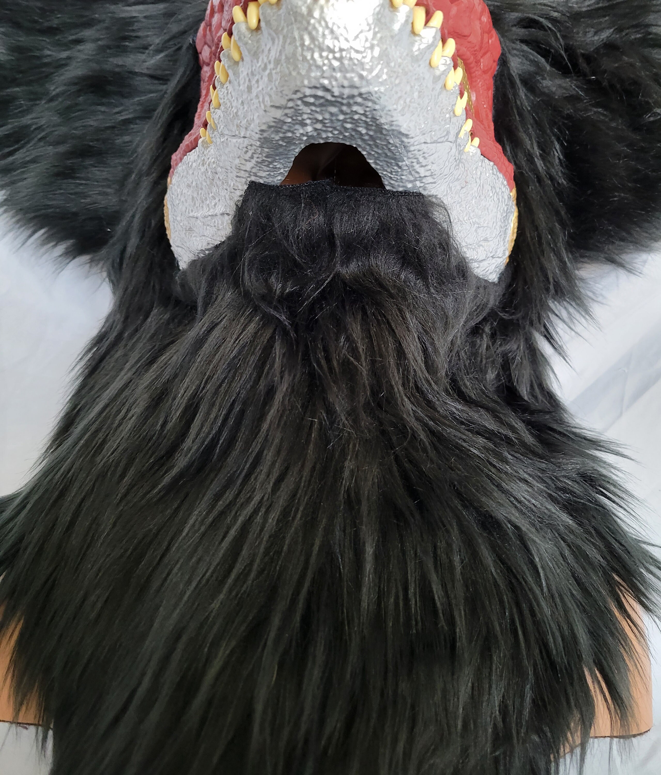Dinosaur Mask Painted Furred - Etsy