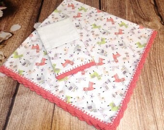 Crochet Edge Receiving Blanket Baby - Etsy