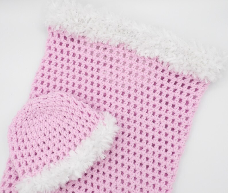 Crochet Baby Cocoon With Hat and Pacifier Clip/crochet Cuddle/crochet ...